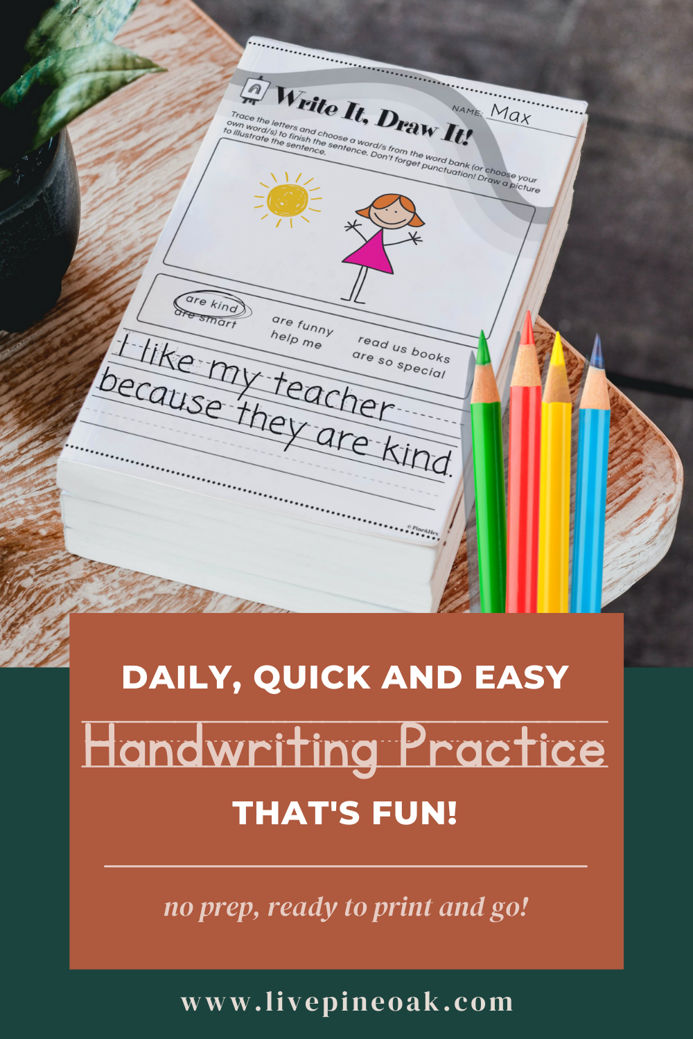 Handwriting Practice Using Writing Prompts With Pictures » livepineoak.com