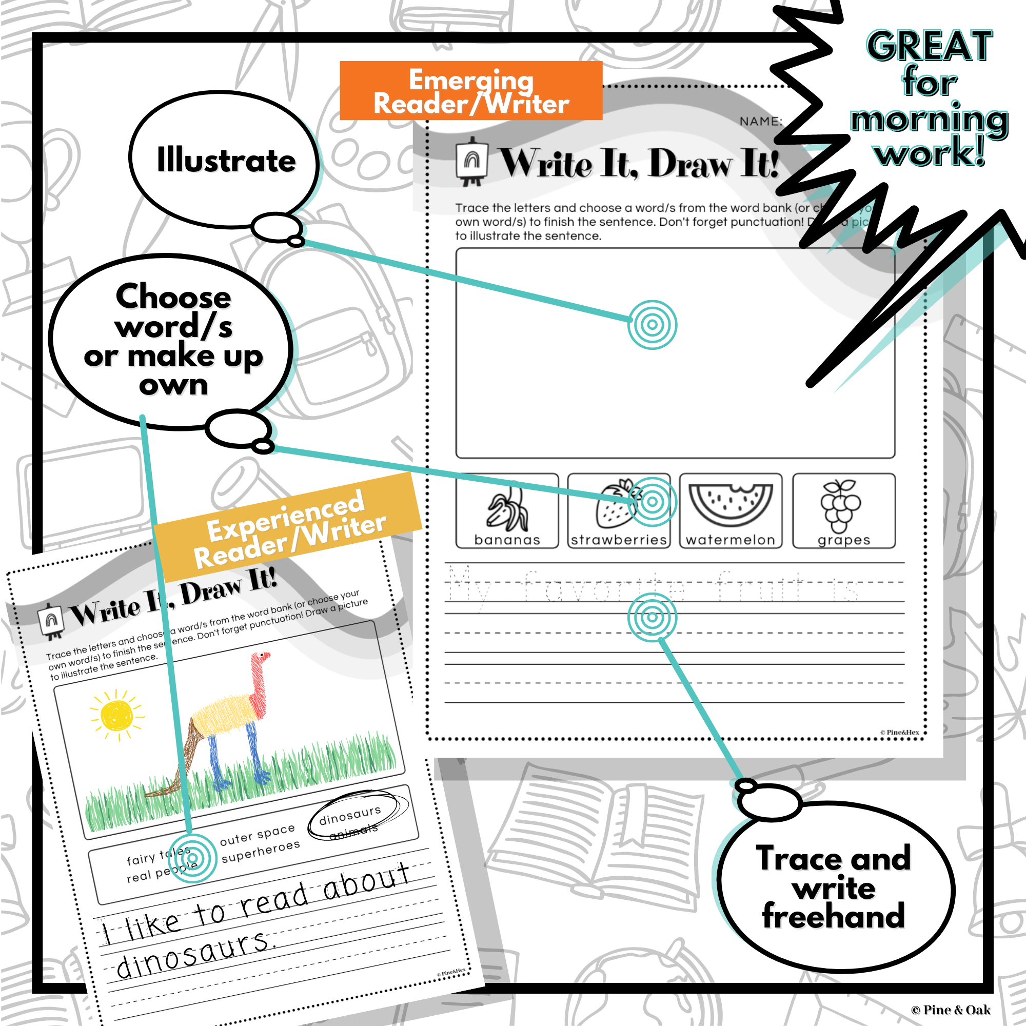 Handwriting Practice Using Writing Prompts With Pictures » livepineoak.com