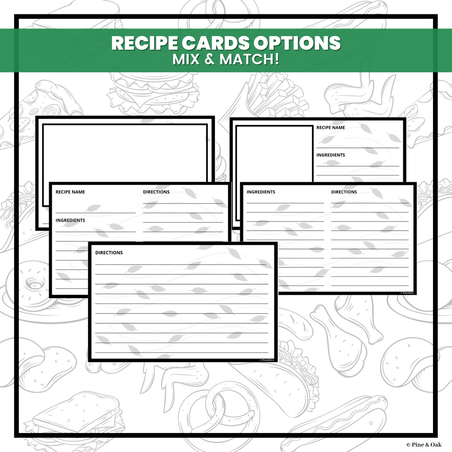 Thanksgiving Recipe Book Templates » livepineoak.com