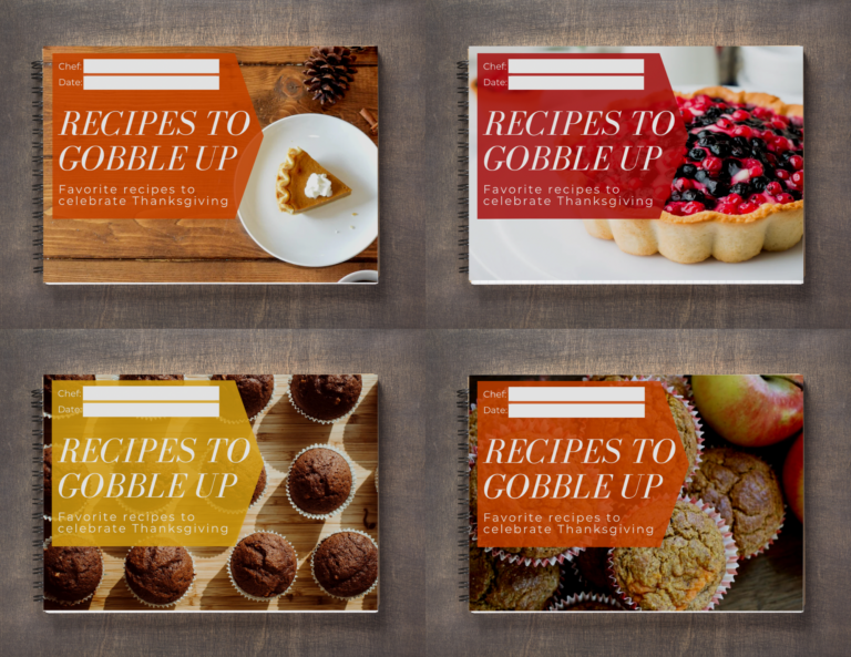 Thanksgiving Recipe Book Templates » livepineoak.com